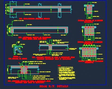 Typical Beam Reinforcement Structure Dwg Design Plan N Design