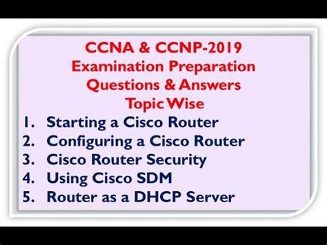 CCNA CCNP Examination Preparation Questions Answers Cisco Router YouTube