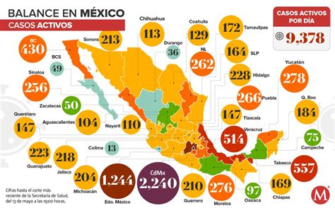 Coronavirus Casos En México Por Estado Mapa Al 13 De Mayo Grupo Milenio