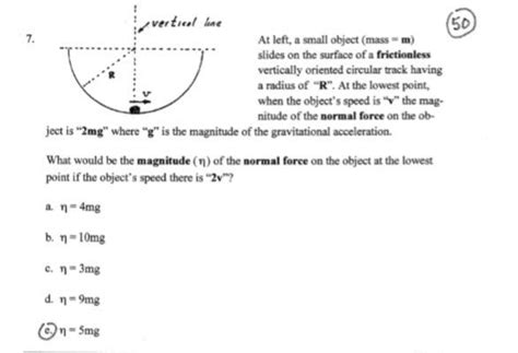 Solved At Left A Small Object Mass M Slides On The
