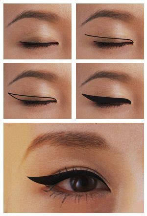 Winged Eyeliner for Monolids Макияж для глаз Азиатская макияж глаз Идеи макияжа