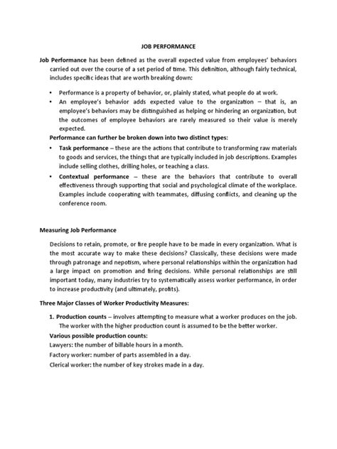 Job Performance Recruitment Interviwing Testing Download Free Pdf