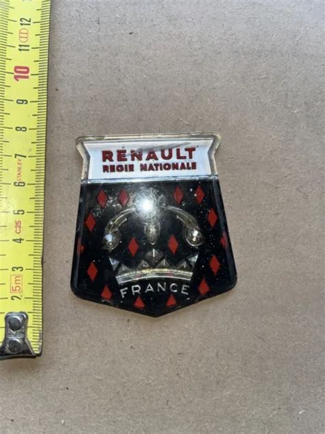 Ancien Sigle Embl Me Logo Insigne Renault Dauphine Regie Nationale Eur Picclick Fr