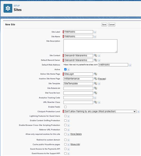 Salesforce Inbound Webhook Integration Guide