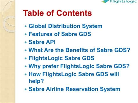 Sabre Gds System Pptx