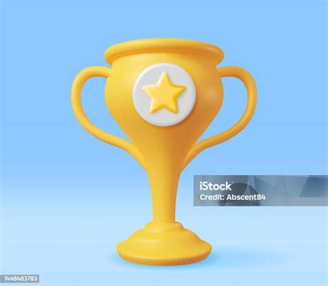 3d 골든 챔피언 트로피 격리 1에 대한 스톡 벡터 아트 및 기타 이미지 1 1위 3차원 형태 Istock