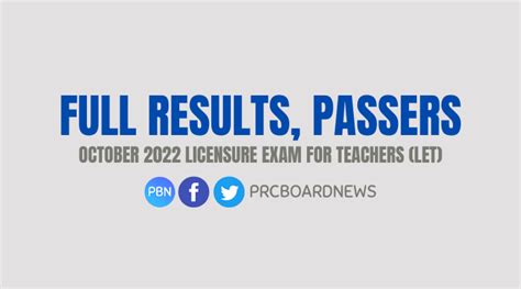 Let Result October 2022 Teachers Board Exam List Of Passers