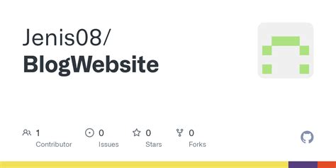 Github Jenis Blogwebsite