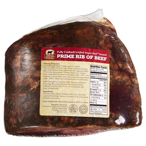Certified Angus Beef Pre Cooked Rib Roast Beef Meijer Grocery