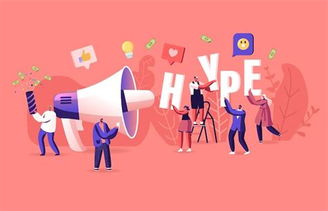 Premium Vector Hype Social Media Viral Or Fake Content Spreading