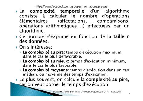 Cours De Complexité Algorithmique