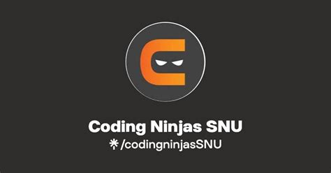 Coding Ninjas Snu Twitter Instagram Facebook Linktree