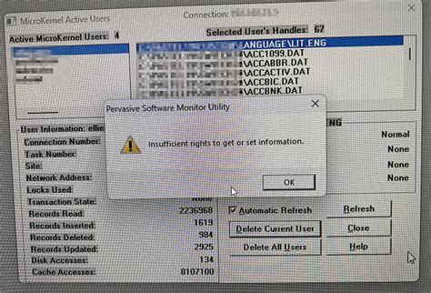 Pervasive Monitor Access To Pervasive Sql From Domain Workstations Databases Spiceworks