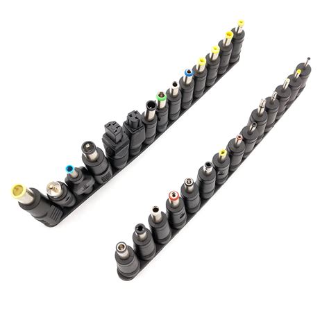 Universal 28pcs 55x21mm Multi Type Male Jack For Dc Plugs For Ac