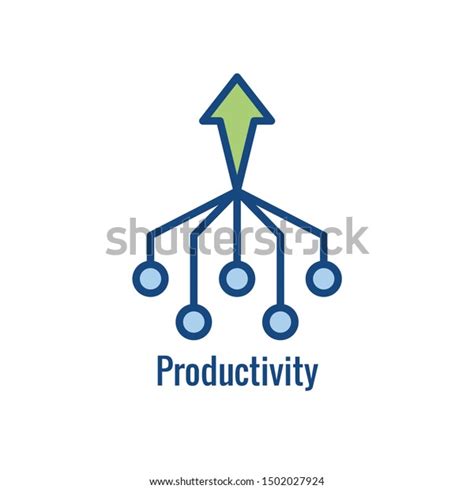 Workflow Efficiency Icon Aspect Efficiency Workflow Stock Vector Royalty Free