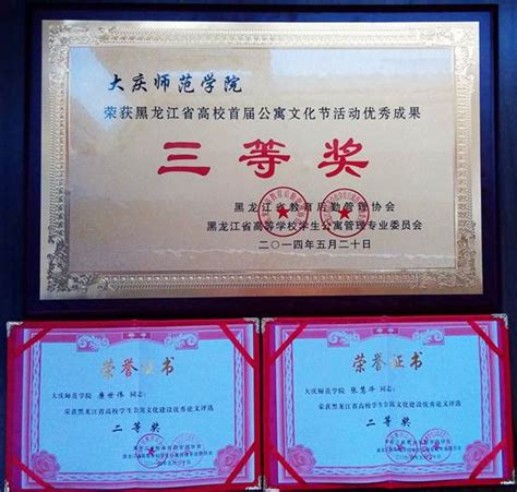 【庆师新闻】我校在黑龙江省高校首届公寓文化节活动中获奖 大庆师范学院