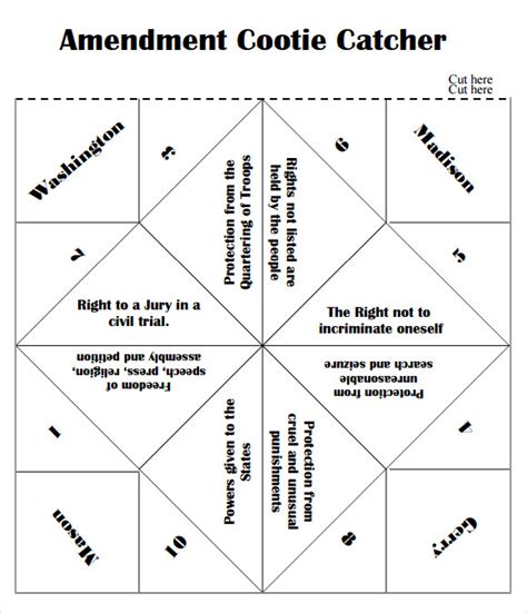 10 cootie catcher templates sample templates