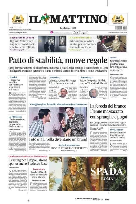 PRIMA PAGINA MATTINO Casting Per Il Dopo Calzona Spunta Il Tedesco