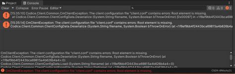 unity报错：“nf“ contains errors root element is missing unity root element is missing csdn博客
