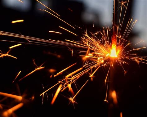 Premium Photo Firework Display At Night