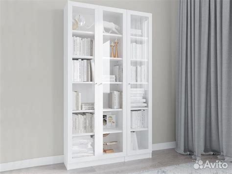 Стеллаж IKEA Билли белый книжный шкаф пенал икеа купить в Костроме ...