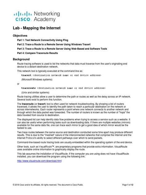 1 1 2 4 lab mapping the internet pdf computer network computer