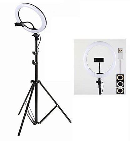 Ring Light Iluminador Anel Luz cm Polegadas C tripé Vendas Online