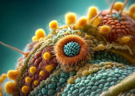 Microscopic Examination Of A Hair Strand Invaded By Ringworm Fungus