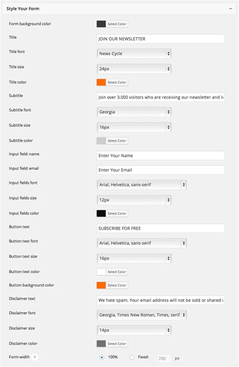 Create Beautiful Newsletter Forms With Optin Forms For Wordpress