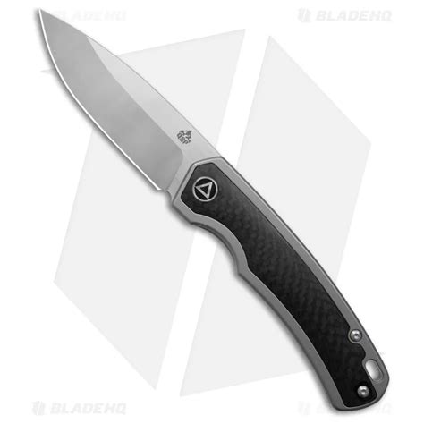 Qsp Puffin Frame Lock Knife Titaniumcarbon Fiber Black 312 Satin