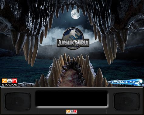 Backglass Pinball Fx3 Jurassic Parck Pinballx Media Projects