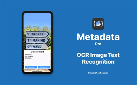 Metadata App — Ocr Text Recognition By Tom Coomer Medium