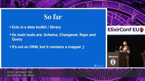 Guilherme De Maio Ecto Without Sql Elixirconf Eu 2019 Youtube