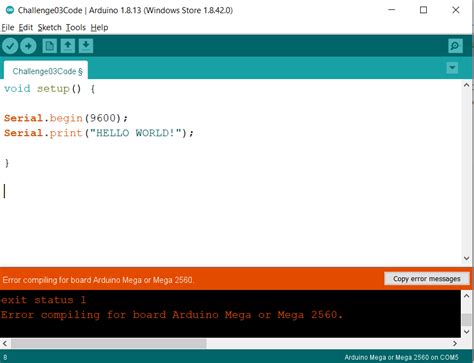 Why Is The Code Unable To Run Rarduino