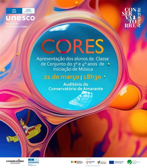 de março pelas h sobem ao palco os alunos de Classe de Conjunto do º e º anos
