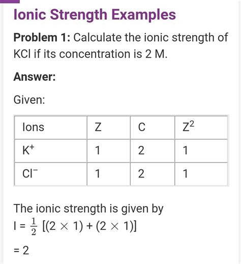 Ionic Strength Practice Problems At Audrey Stier Blog