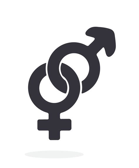Silueta Símbolo De Género Heterosexual 17647554 Vector En Vecteezy