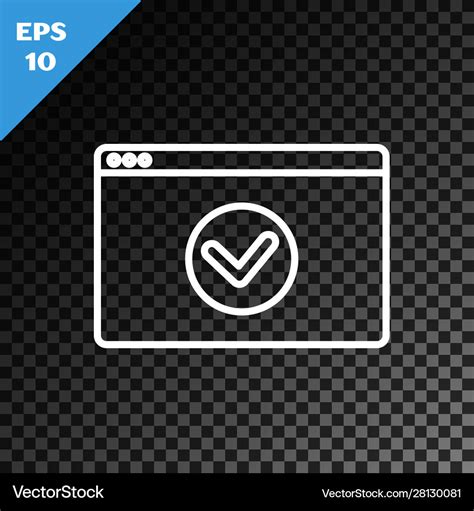 white line secure your site with ssl icon vector image