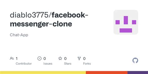GitHub Diablo3775 Facebook Messenger Clone Chat App