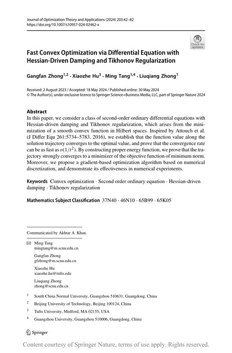 Fast Convex Optimization Via Differential Equation With Hessian Driven Damping And Tikhonov