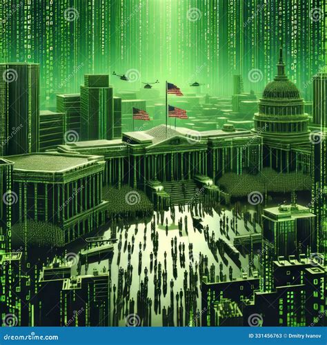 7 matrix code ascii the summit s venue encoded in green matrix c stock illustration