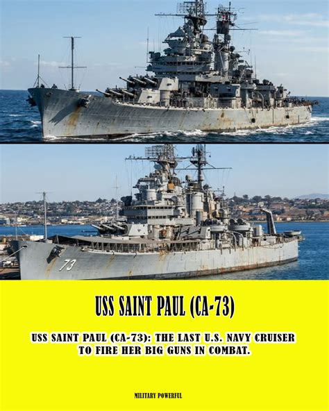 Military Uss Saint Paul Ca 73 Was A Baltimore Class Heavy Cruiser
