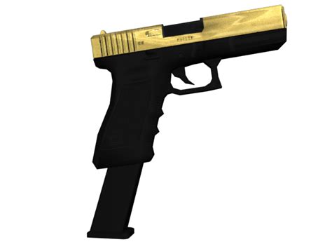 Glock With Extended Drum Clip Png Official Psds