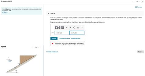 Solved Problem Review The Kg Block Is Chegg
