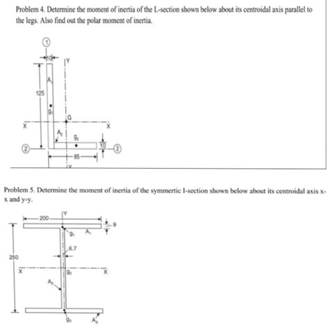 Solved Determine The Moment Of Inertia Of The L Section