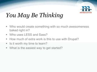 Elegant Css Design In Drupal Less Vs Sass Ppt
