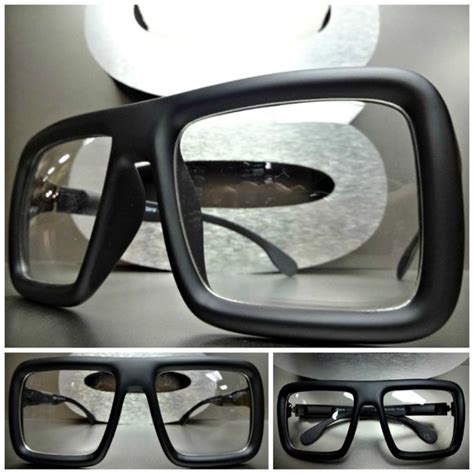 Accessories Mens Women Oversize Vintage Retro Clear Lens Eye Glasses