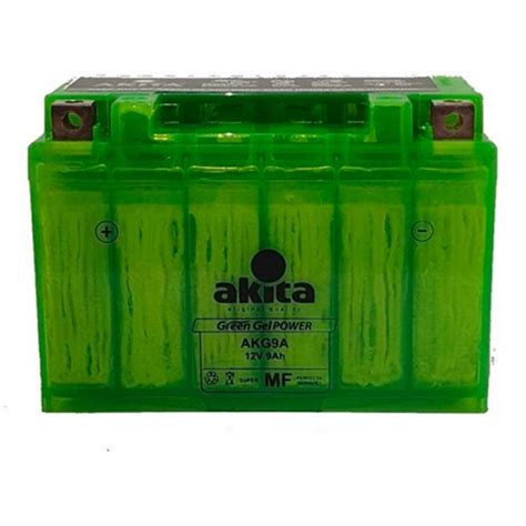 BATERIA AKITA GREEN GEL USX9 YTX9 AKG9A Motos Zone