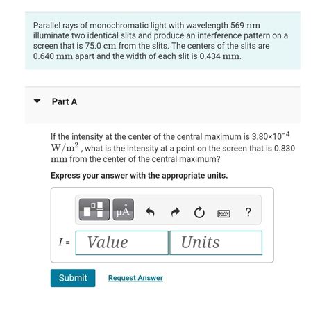 Solved Parallel Rays Of Monochromatic Light With Wavelength Chegg Com