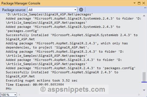 Step By Step Simple Signalr Application In Aspnet Using Vbnet